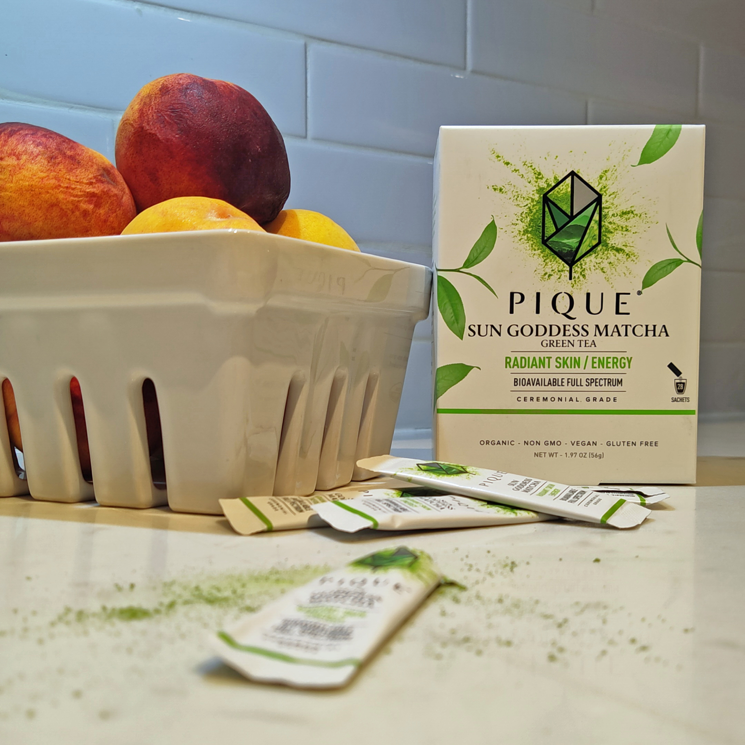 Peachy Matcha Iced Latte • AIP Recipe Collection